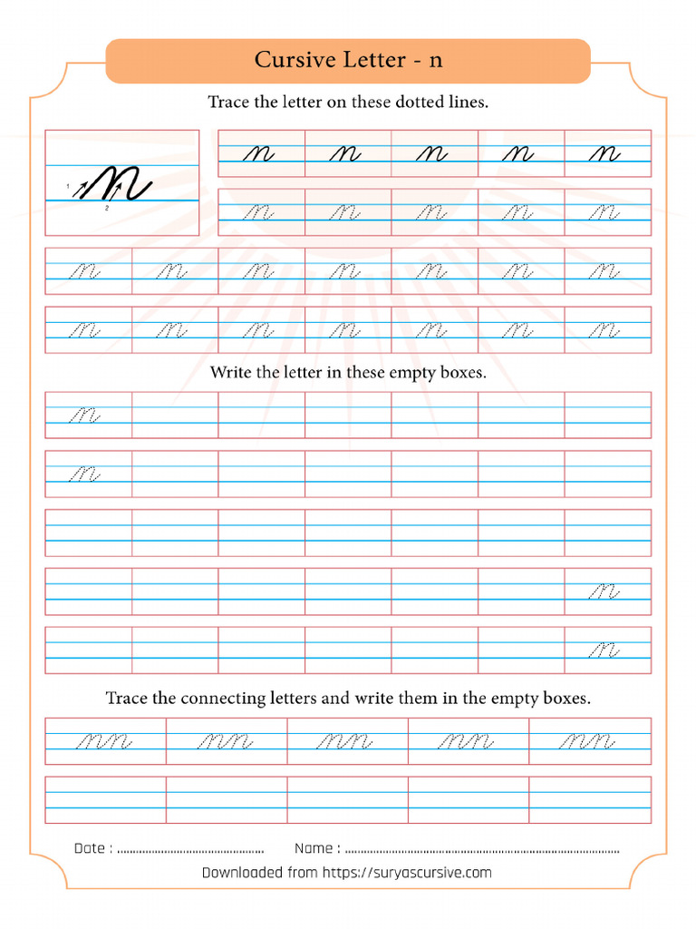 Cursive Lowercase Letters Worksheet Pages 14 | PDF