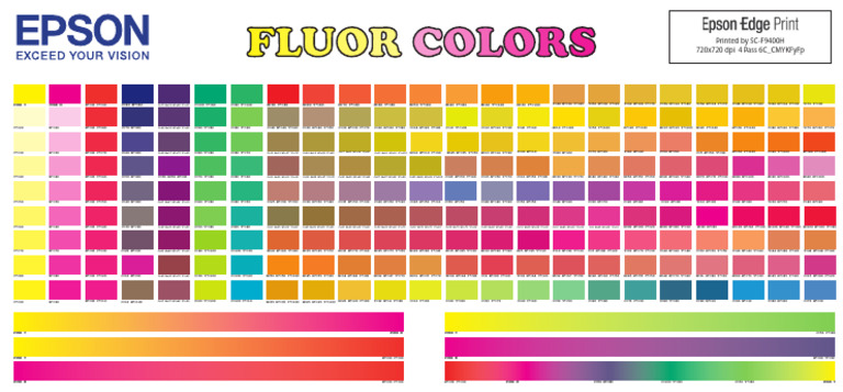 EPSON Fluorescent Color Chart Rev.A | PDF