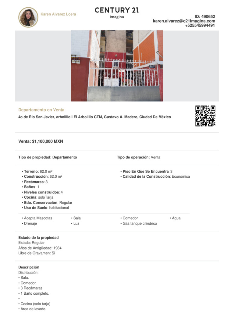 (490652) El Arbolillo CTM-1 | PDF | Ley de bienes inmuebles