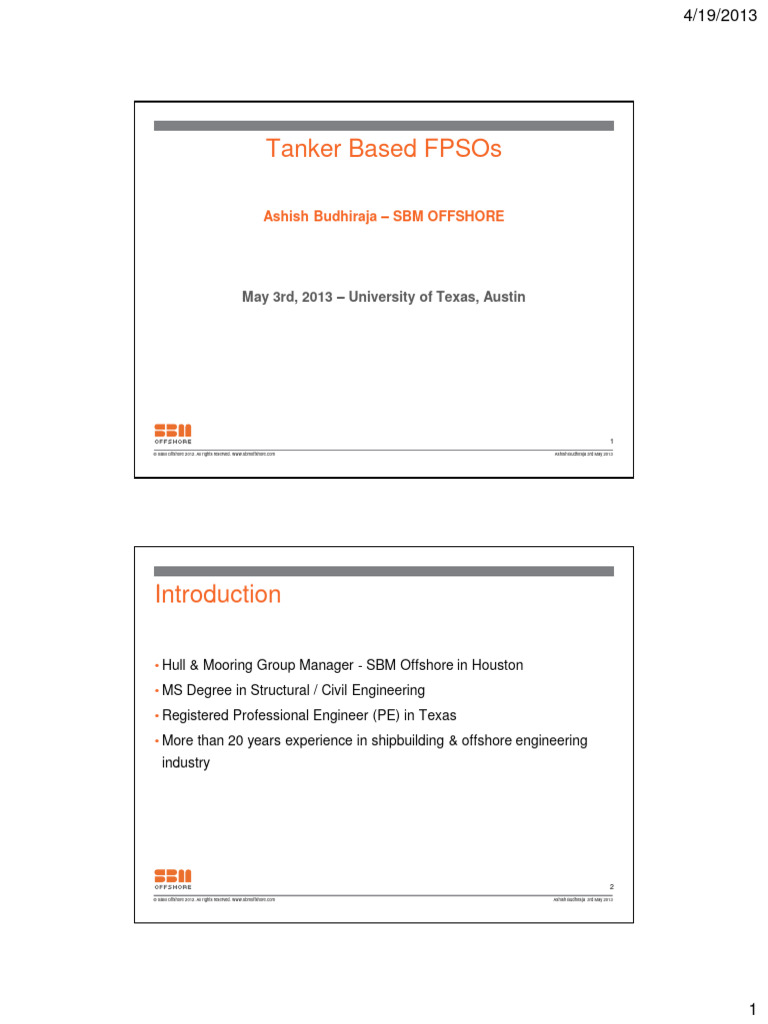 5.03.2 Tanker Based FPSOs y Cont. - Budhiraja | PDF | Oil Tanker ...