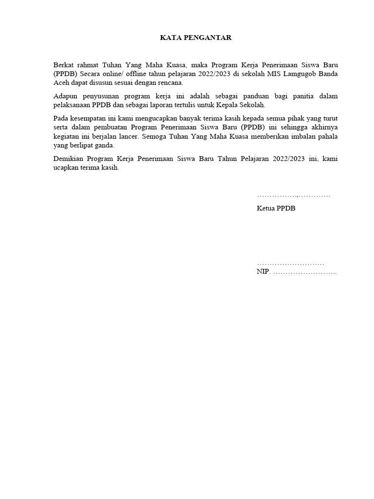 Laporan PPDB Tahun Pelajaran 2022-2023 - WWW - Dapodik.co - Id | PDF