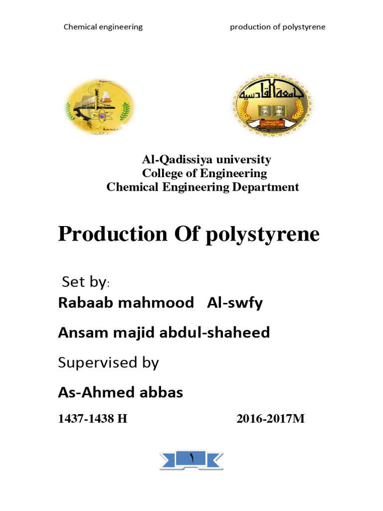 Polystyrene Production Guide | PDF | Polystyrene | Thermoplastic