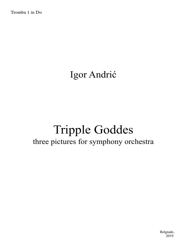 Triple Goddess - Parts - Tromba 1 in Do | PDF