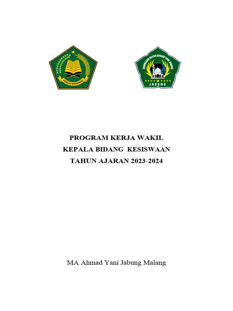 Proker Kesiswaan Ma 2324 | PDF
