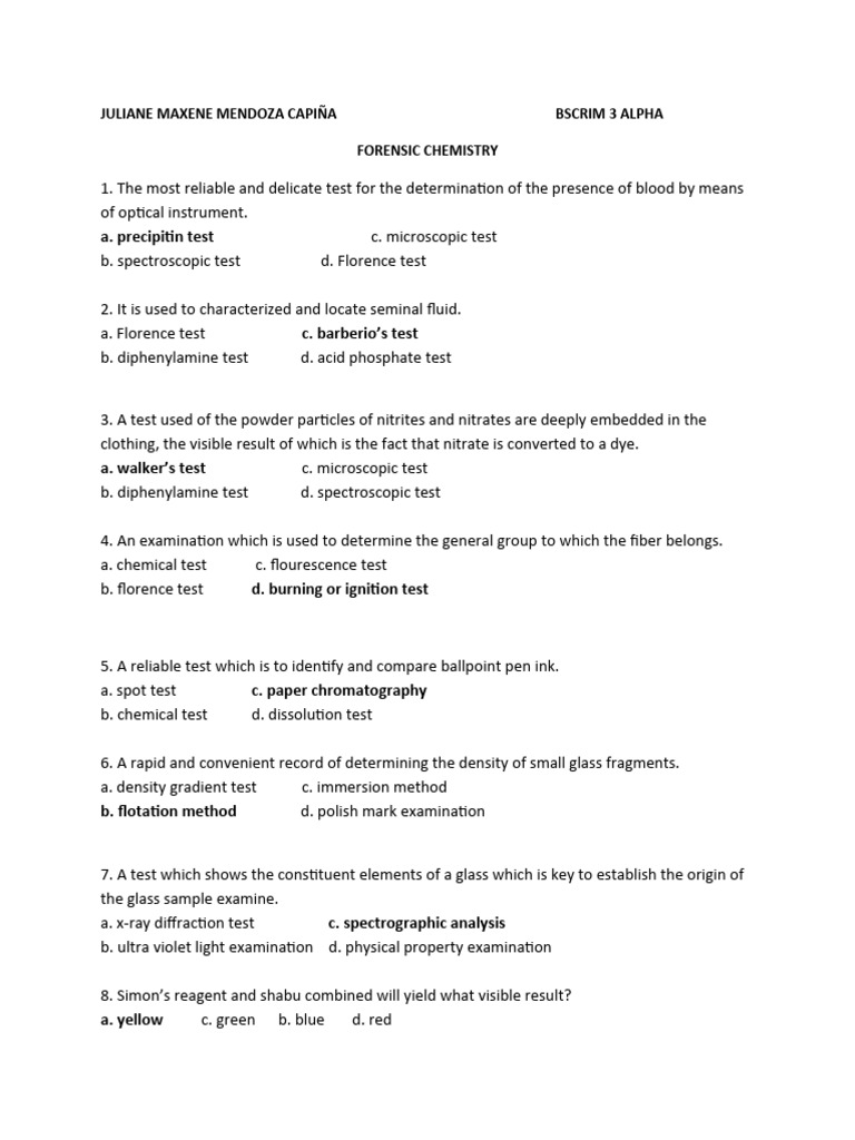 Forensic Chemis-Wps Office | PDF | Blood | Dna