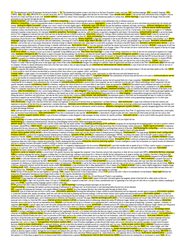 CP102 Final | PDF | Computer Network | Databases