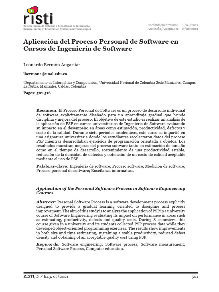Aplicación_del_Proceso_Personal | PDF | Software | Programación de ...