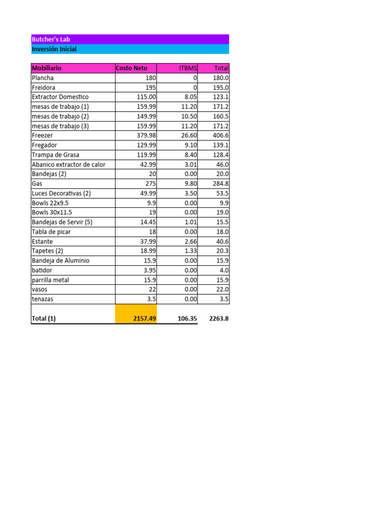Inversión Inicial | PDF