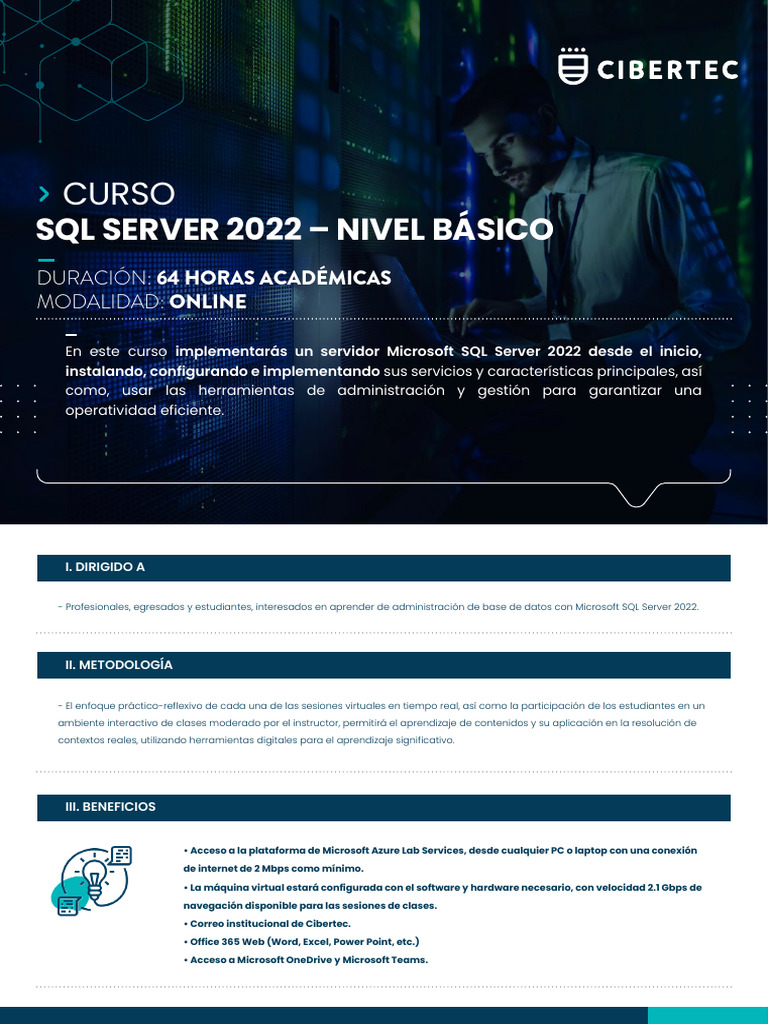 SQL Server2022 Nivel Basico | PDF | Servidor SQL de Microsoft | Bases de datos