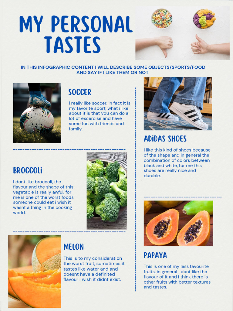 Personal Tastes | PDF