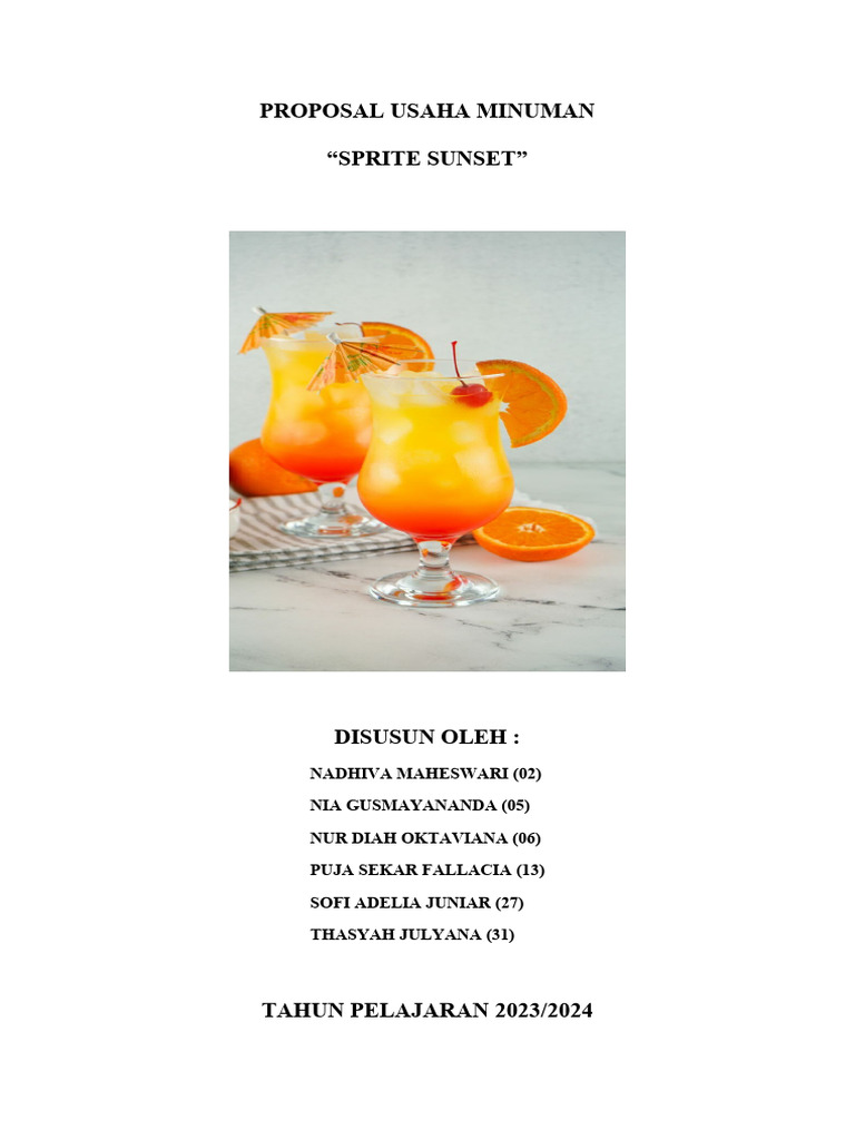 Proposal Usaha Minuman Xi PM 2 | PDF Proposal Usaha Minuman Xi PM 2 | PDF