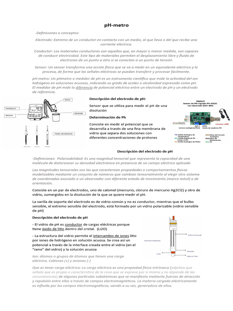 PH Metro | PDF | Ph | Solución tampón