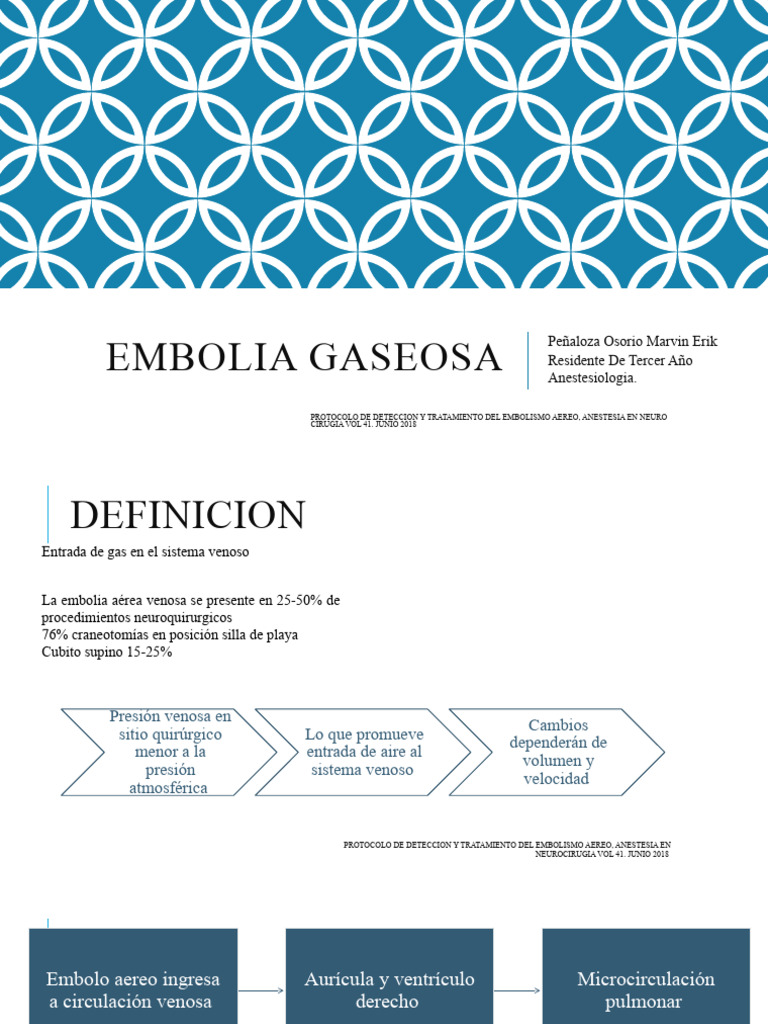 Embolismo Aereo | PDF | Embolia | Sistema circulatorio