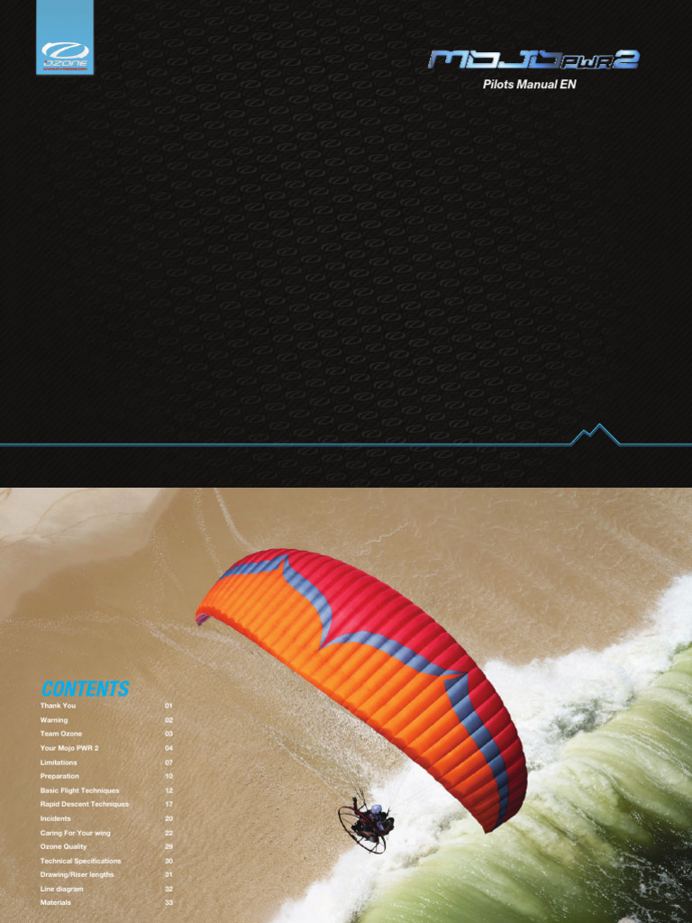 Mojo PWR 2 Manual EN | PDF | Glider (Sailplane) | Aviation