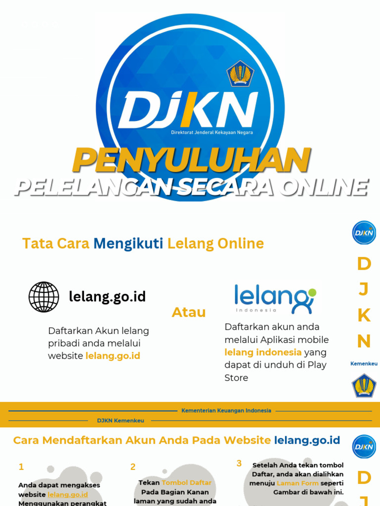 Panduan Lelang Online di lelang.go.id | PDF | Pengelolaan Keuangan & Uang