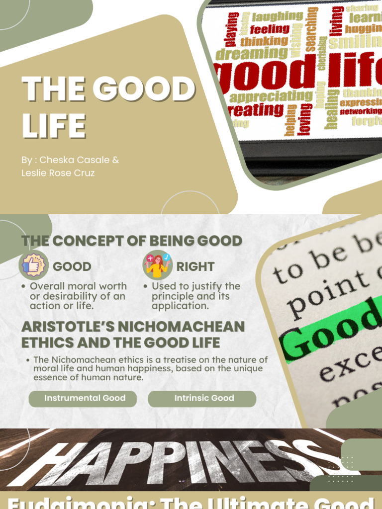 The Good Life | PDF | Happiness | Philosophical Theories