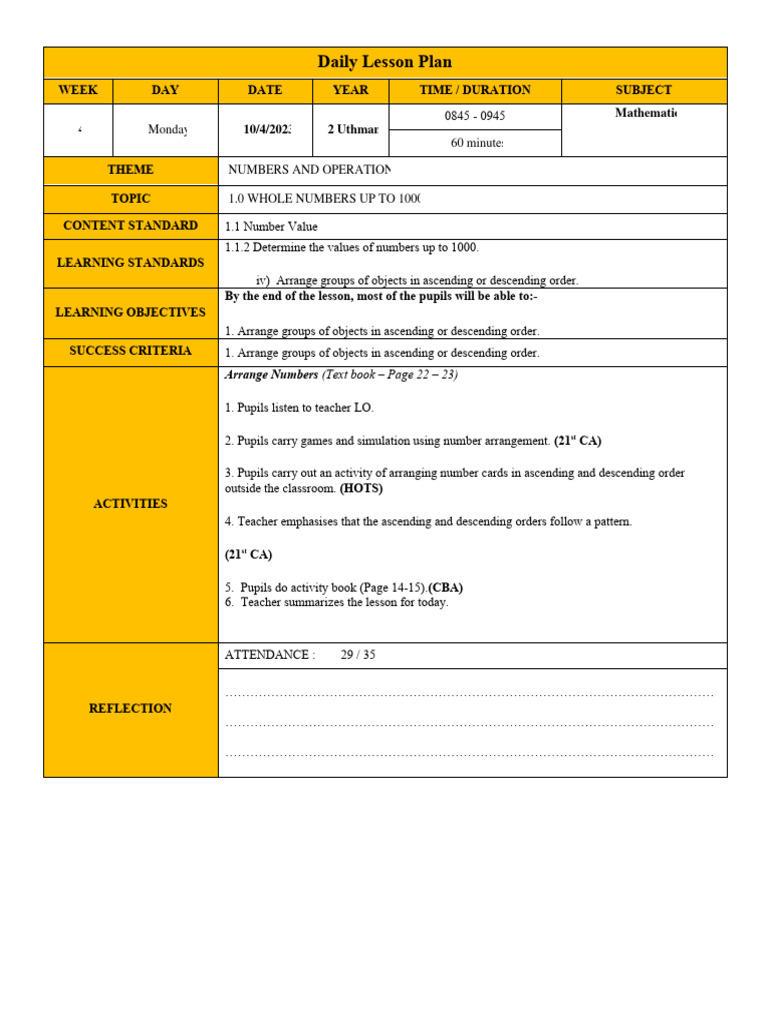 Minggu 4 | PDF | Lesson Plan | Books