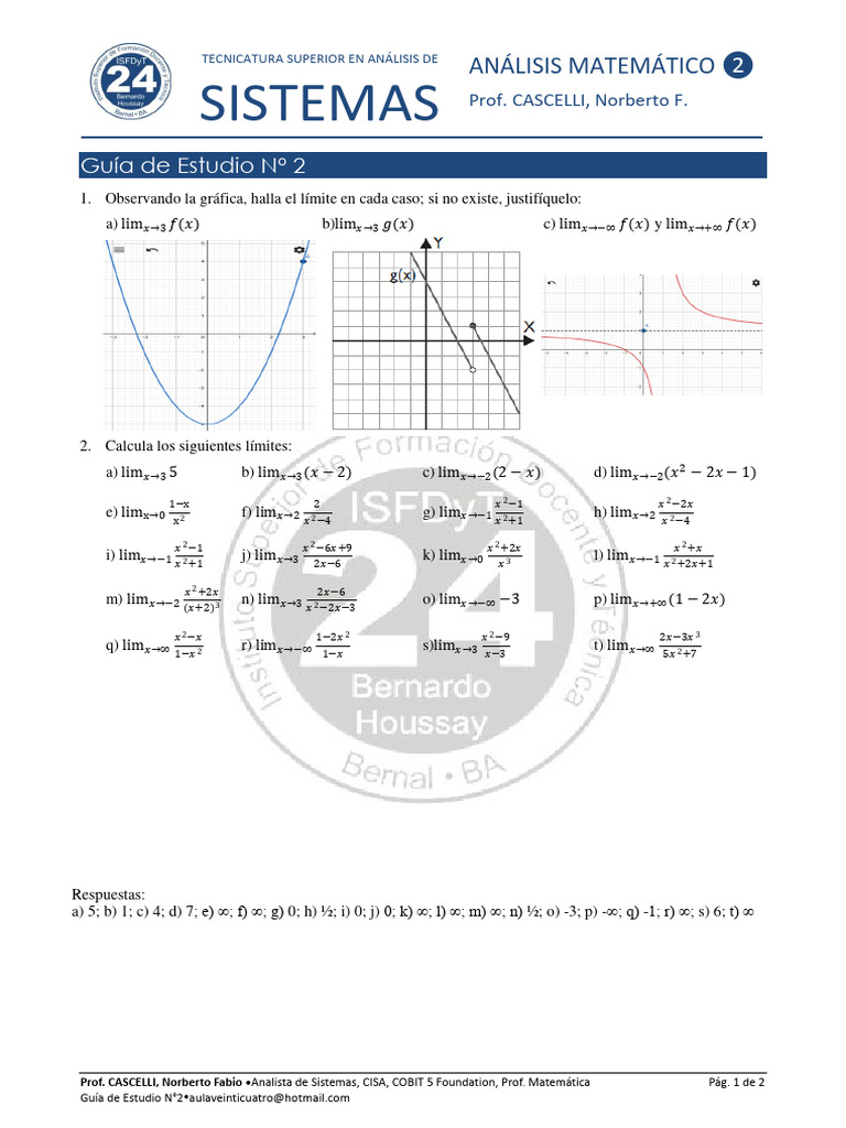 2020 Analisis 2 - Ge2 | PDF | Límite (Matemáticas) | Número Real