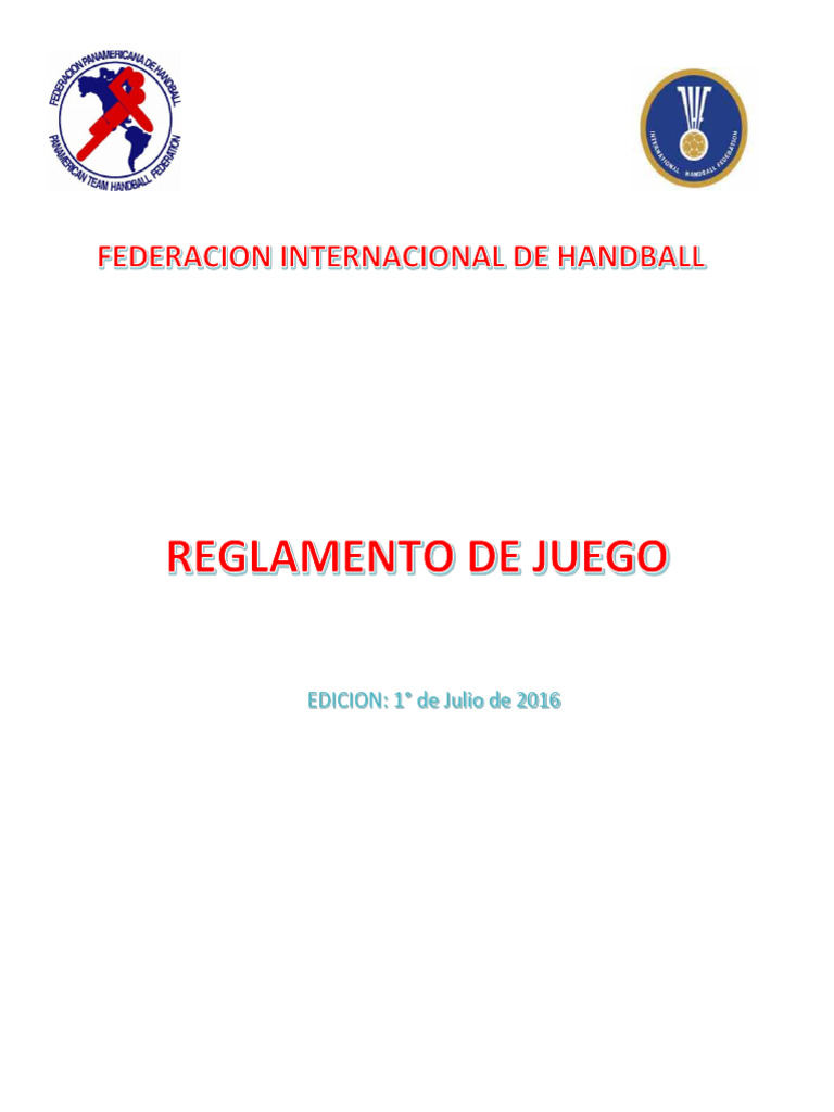 Reglamento Handball 2016 - 2023 | Descargar gratis PDF | Asociación de ...