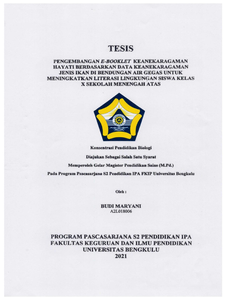 Pengembangan E-Booklet Keanekaragaman Hayati Berdasarkan Data ...