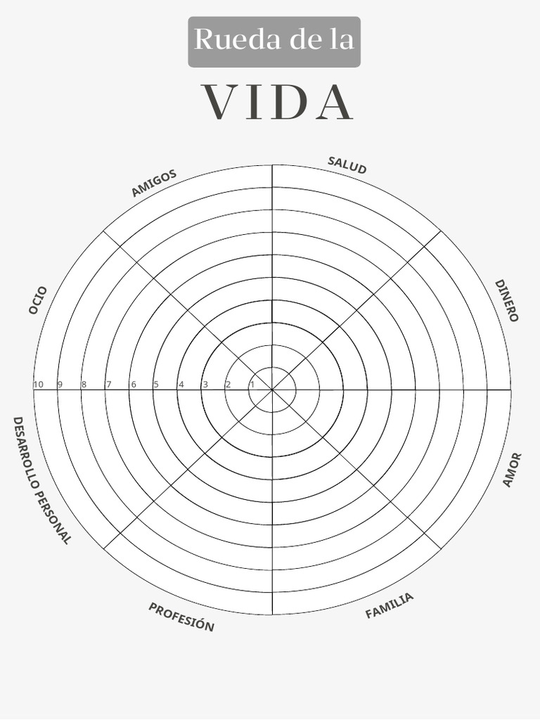 Rueda de la Vida: Autoanálisis Personal | PDF