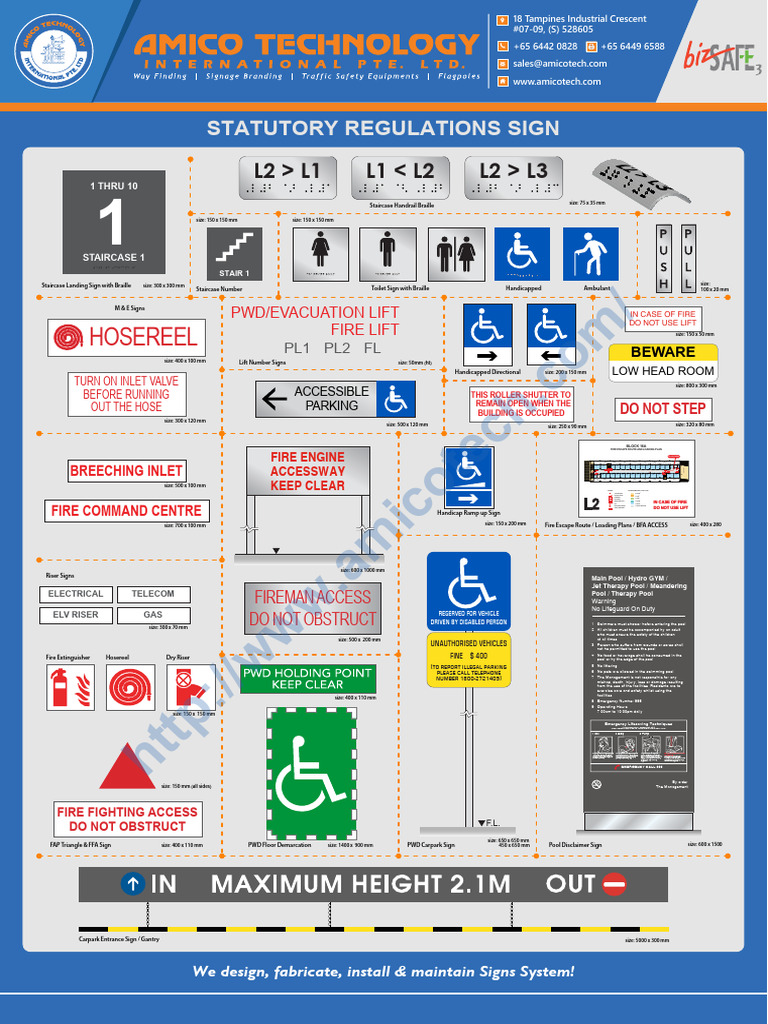 Statutory Signs Catalogue | PDF | Stairs | Components