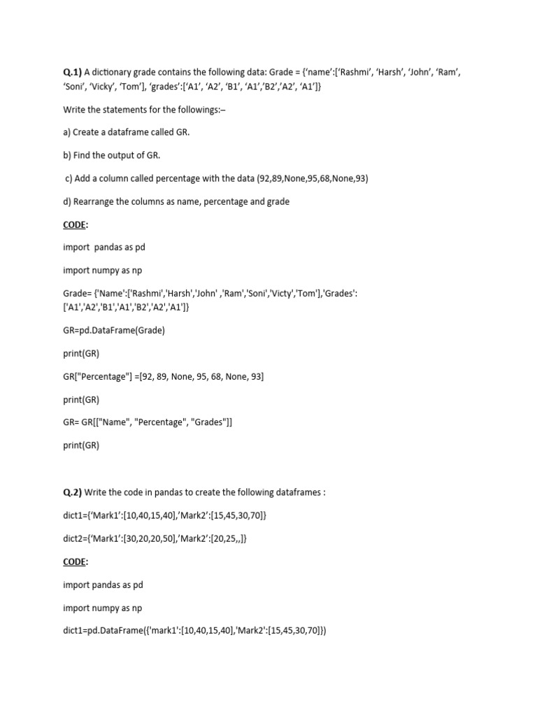 Dataframe Pdf Computer Programming