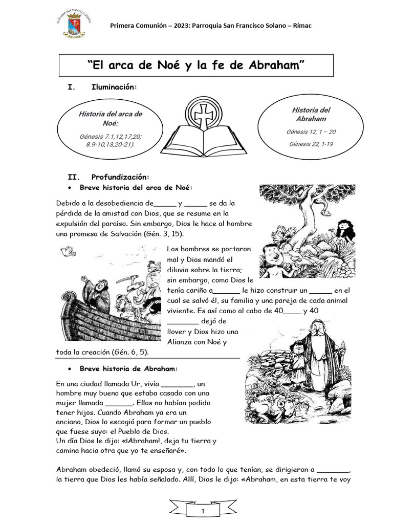 4 - El arca de Noé y Abraham, padre de la Fe | PDF | Abrahán | Arca de Noé