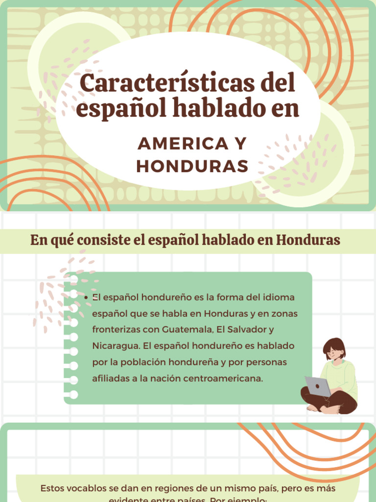 Presentacion Español americano y hondureño | PDF | Lengua española ...