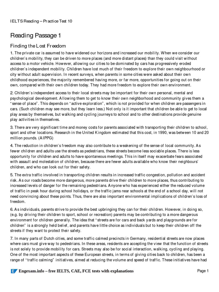 IELTS Reading Practice Test 10 Printable v2 | PDF | Pulp (Paper) | Oceans