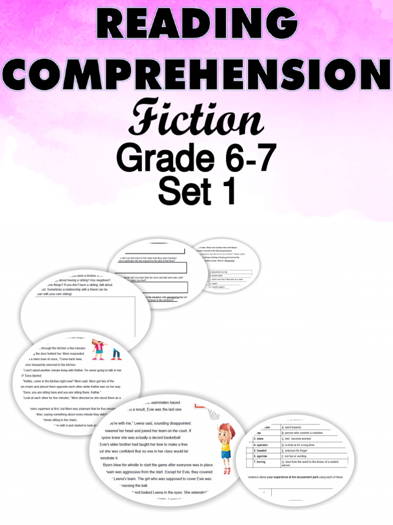 1 - 6th & 7th Grade Fiction Reading Comprehension Passages - ELA Test ...