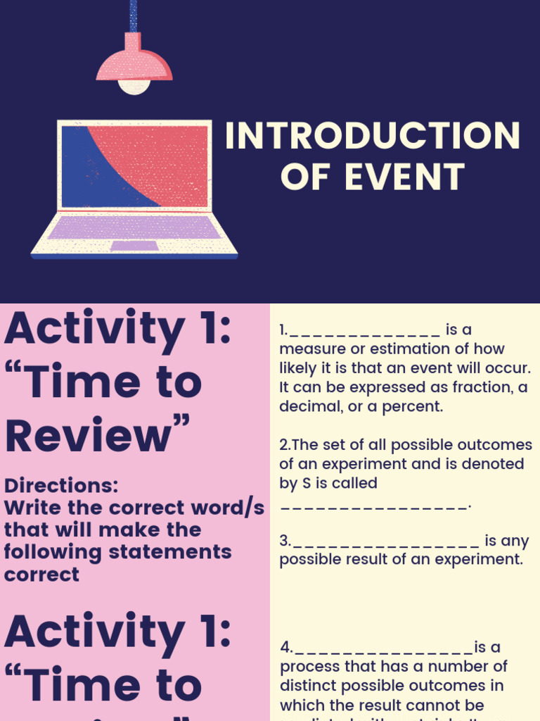 Event | PDF | Experiment | Sampling (Statistics)