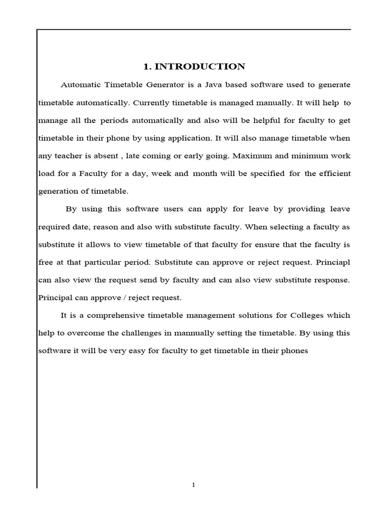 Time Table Project-Report | PDF | My Sql | Software Testing