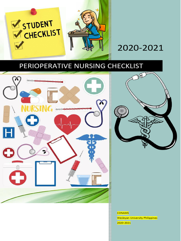 Checklist Peri Operative Nursing | PDF | Surgery | Hand
