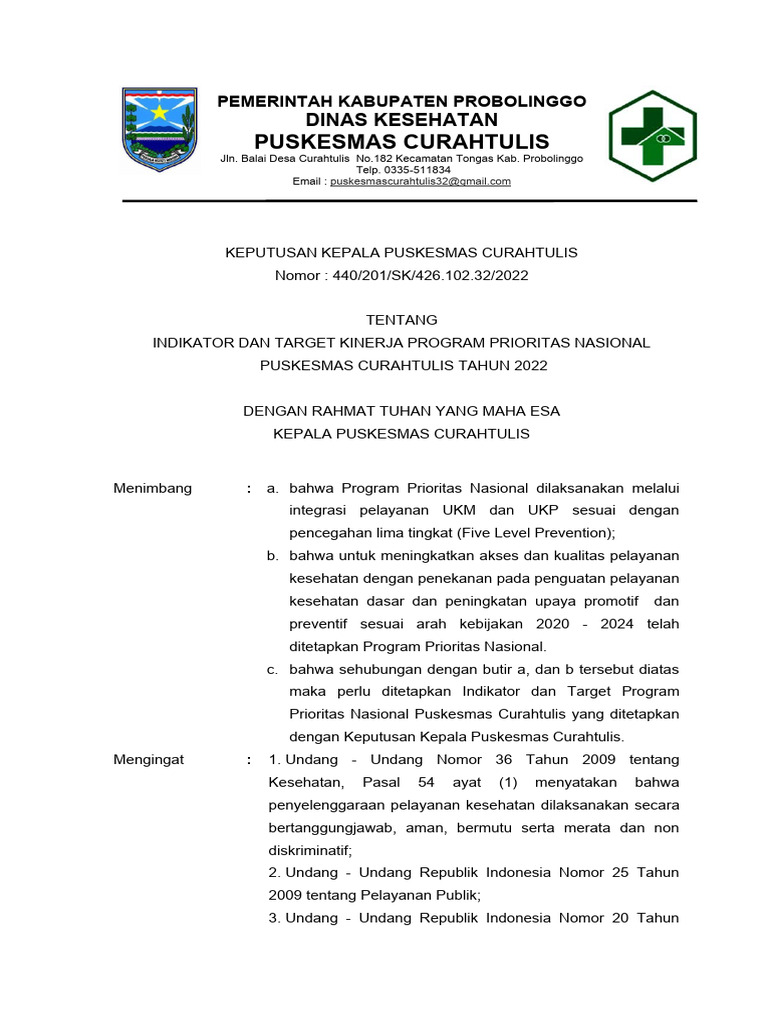 201 SK Program Nasional Baru | PDF