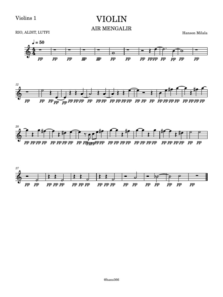 VIOLIN-Violins 1 | PDF