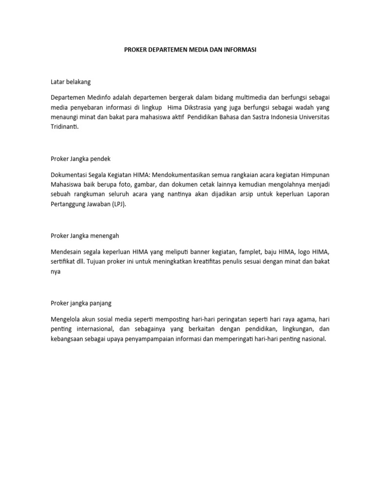 PROKER MEDIA DAN INFORMASI-WPS Office | PDF