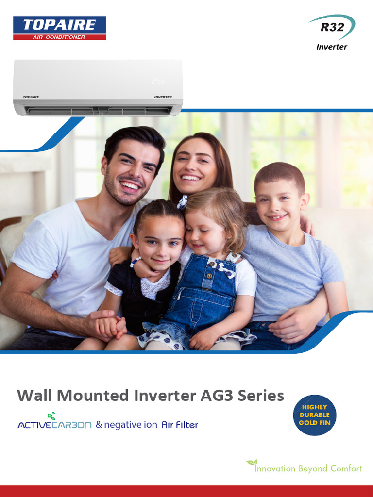 Topaire Wall Mounted R32 Gas TWM/AG3 /catalogue 2023 | PDF | Power Inverter | Air Conditioning