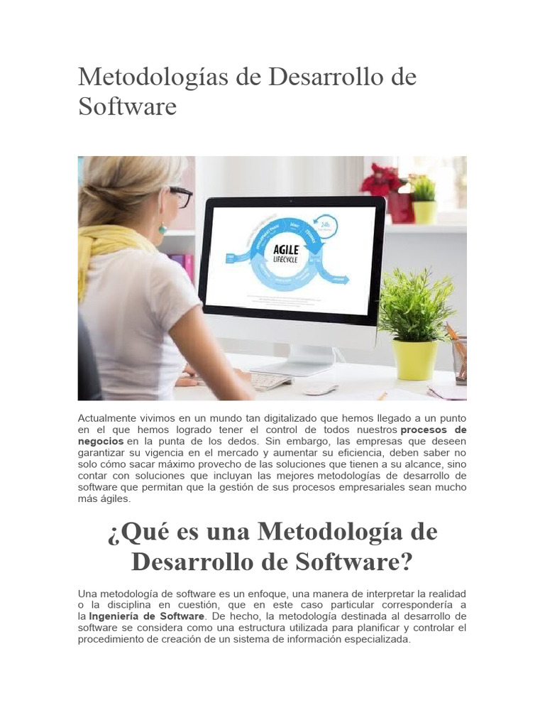 Metodologias de Desarrollo de Software | PDF | Software | Ingeniería de software