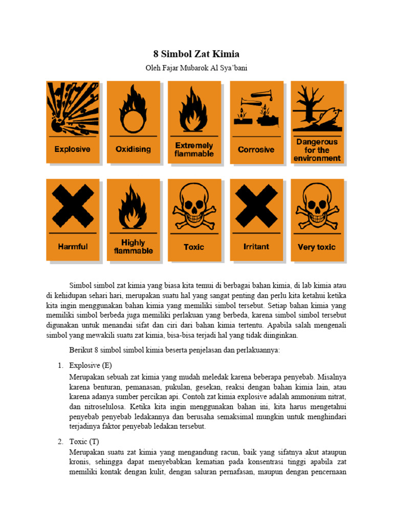 7 Simbol Zat Kimia | PDF