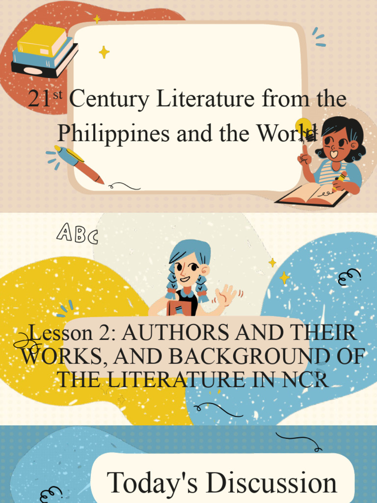NCR Authors and Their Works | PDF | The Arts | Writing