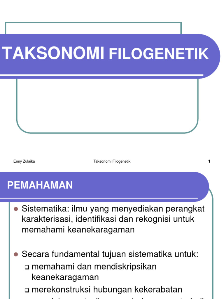 Taksonomi Filogenetik | PDF