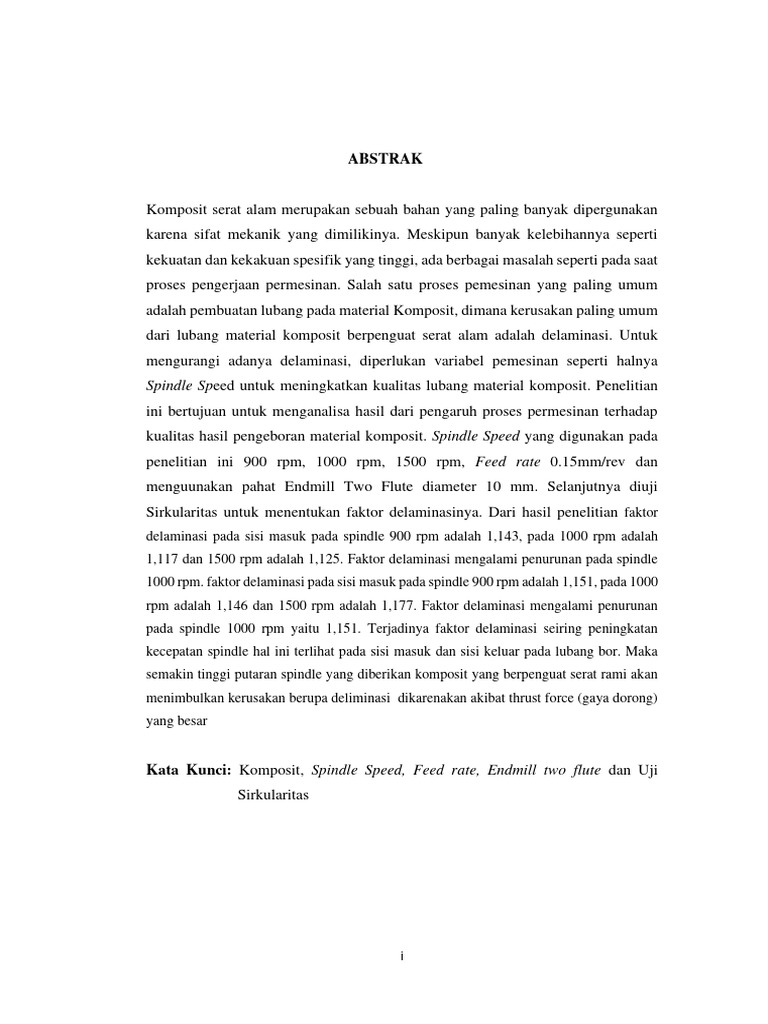 Contoh Abstrak Penelitian | PDF