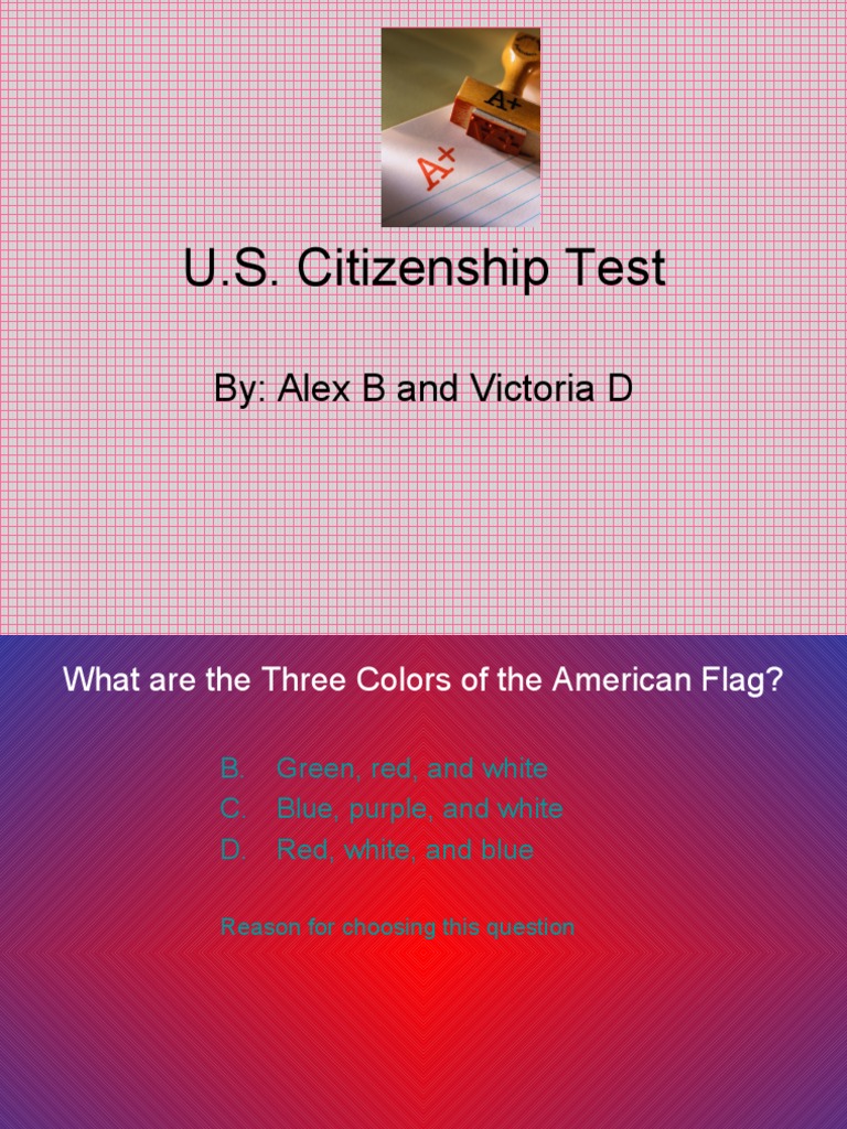 U.S. Citizenship Test Questions Explained | PDF
