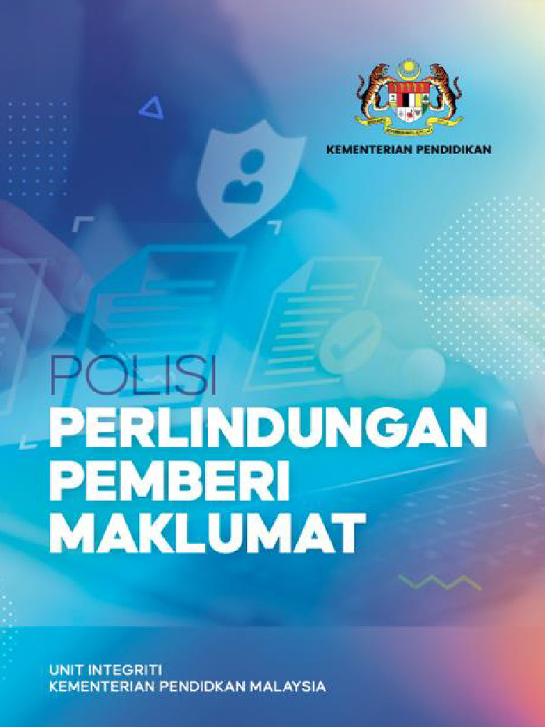 III Polisi Perlindungan Pemberi Maklumat KPM | PDF III Polisi Perlindungan Pemberi Maklumat KPM | PDF