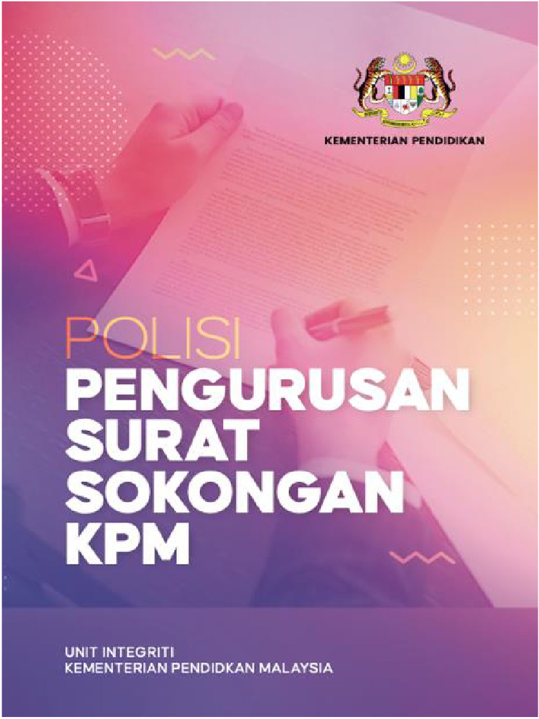 IV Polisi Pengurusan Surat Sokongan KPM | PDF IV Polisi Pengurusan Surat Sokongan KPM | PDF