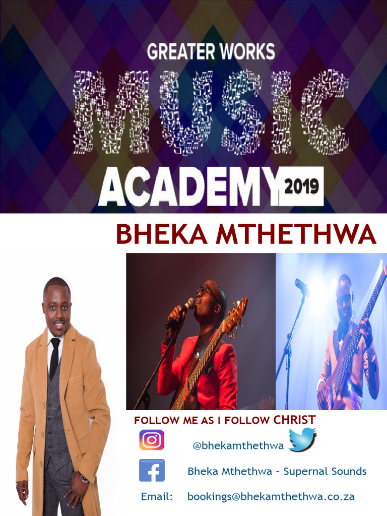 Greater Works Academy 2019 - Bheka Mthethwa Slides | PDF