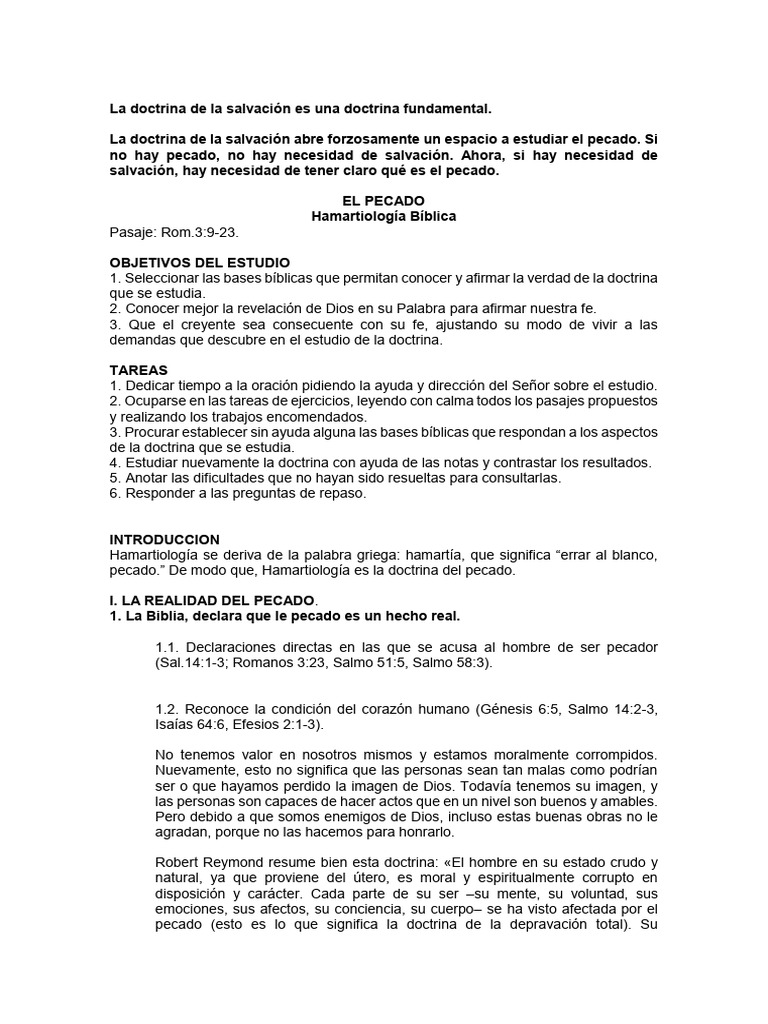 La Doctrina de La Salvación (Soteriología) | PDF | Salvación | Pecado