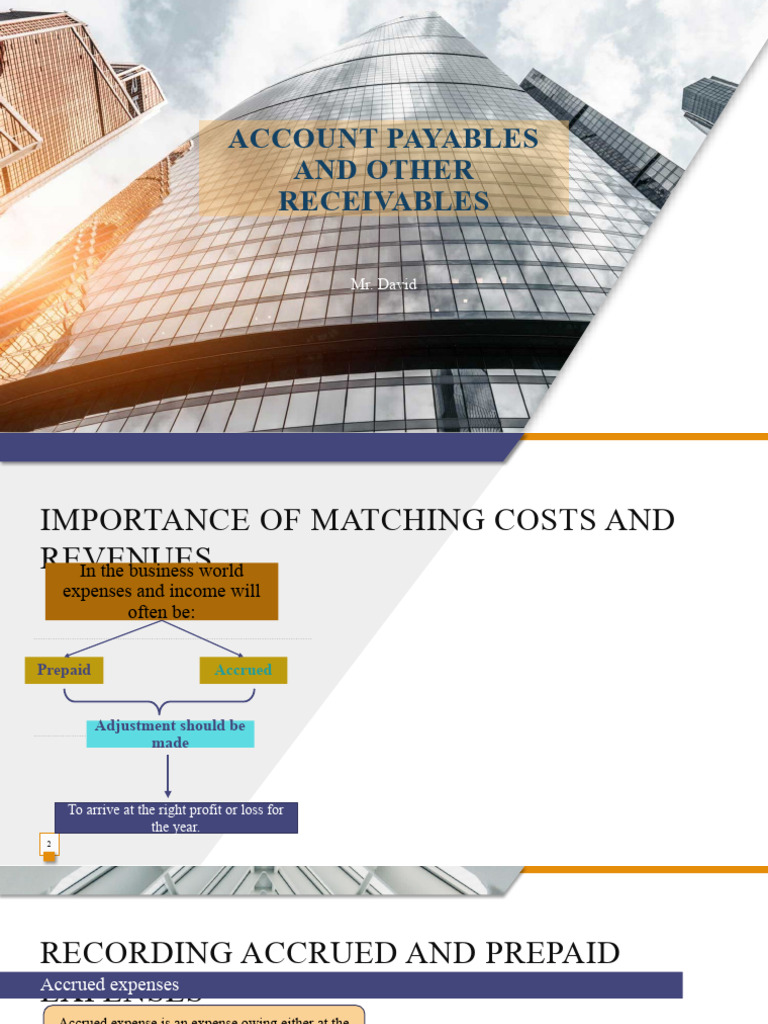 Other Payables and Other Receivables | PDF