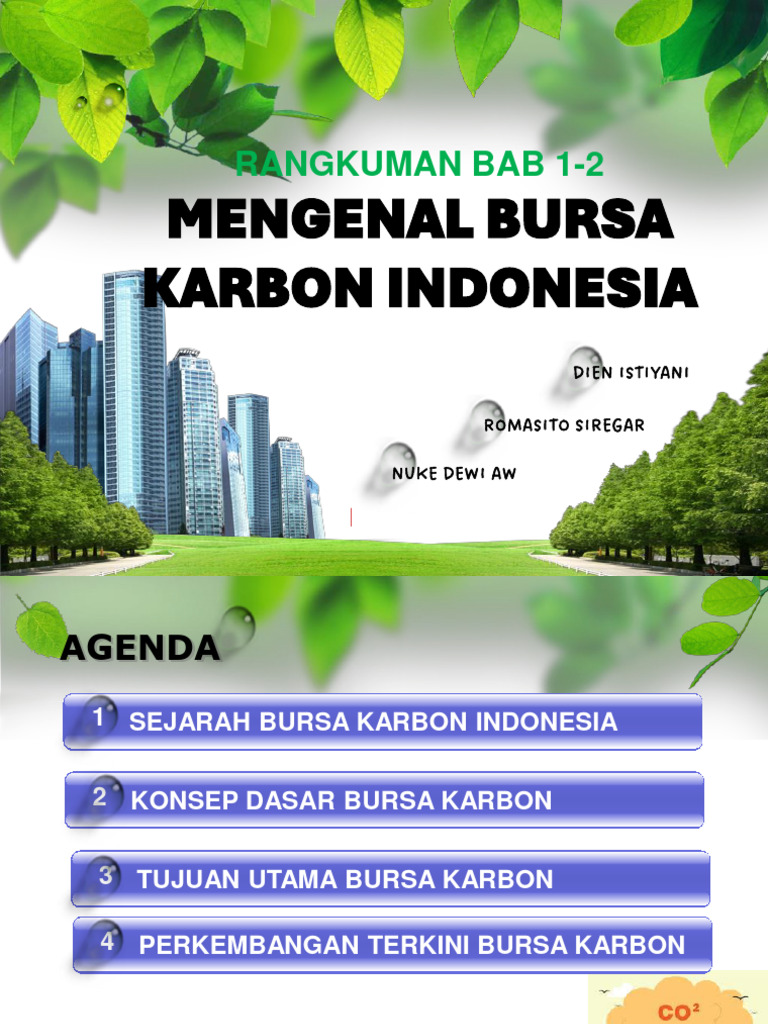 Rangkuman Buku: MENGENAL BURSA KARBON INDONESIA BAB 1-2 | PDF